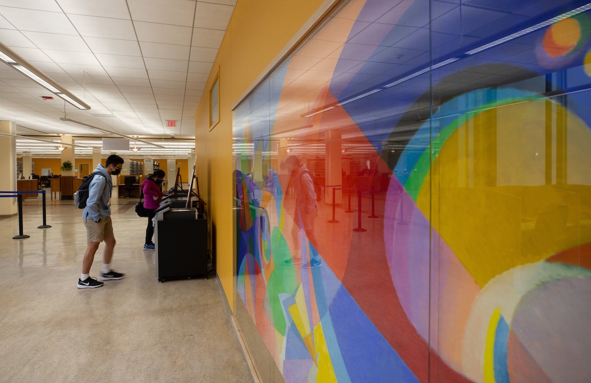 Pioneering artist’s mural on display at Rivera Library | Inside UCR ...