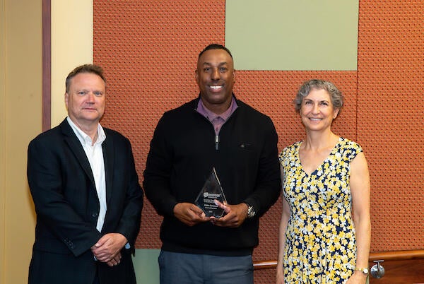 Shaun Bowler (left), Eddie Comeaux (center), and Elizabeth Watkins ...
