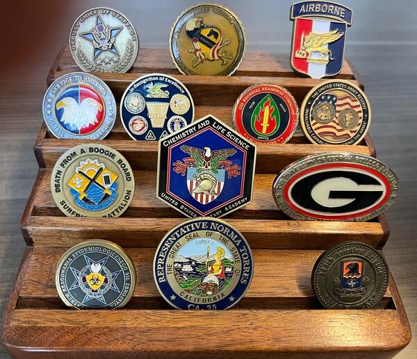 Scott Pegan challenge coin collection | Inside UCR | UC Riverside