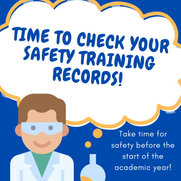 Time to Check your Safety Training Records!.png | Inside UCR | UC Riverside